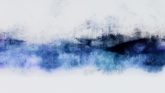 Blue Watercolor Horizon Wallpaper