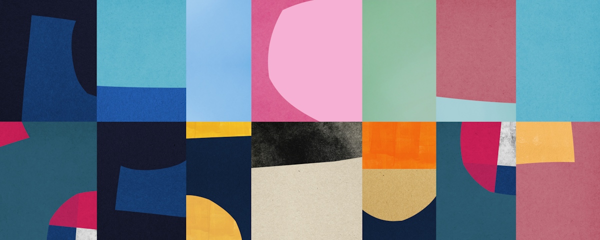 Colorful Abstract Collage Wallpaper Design