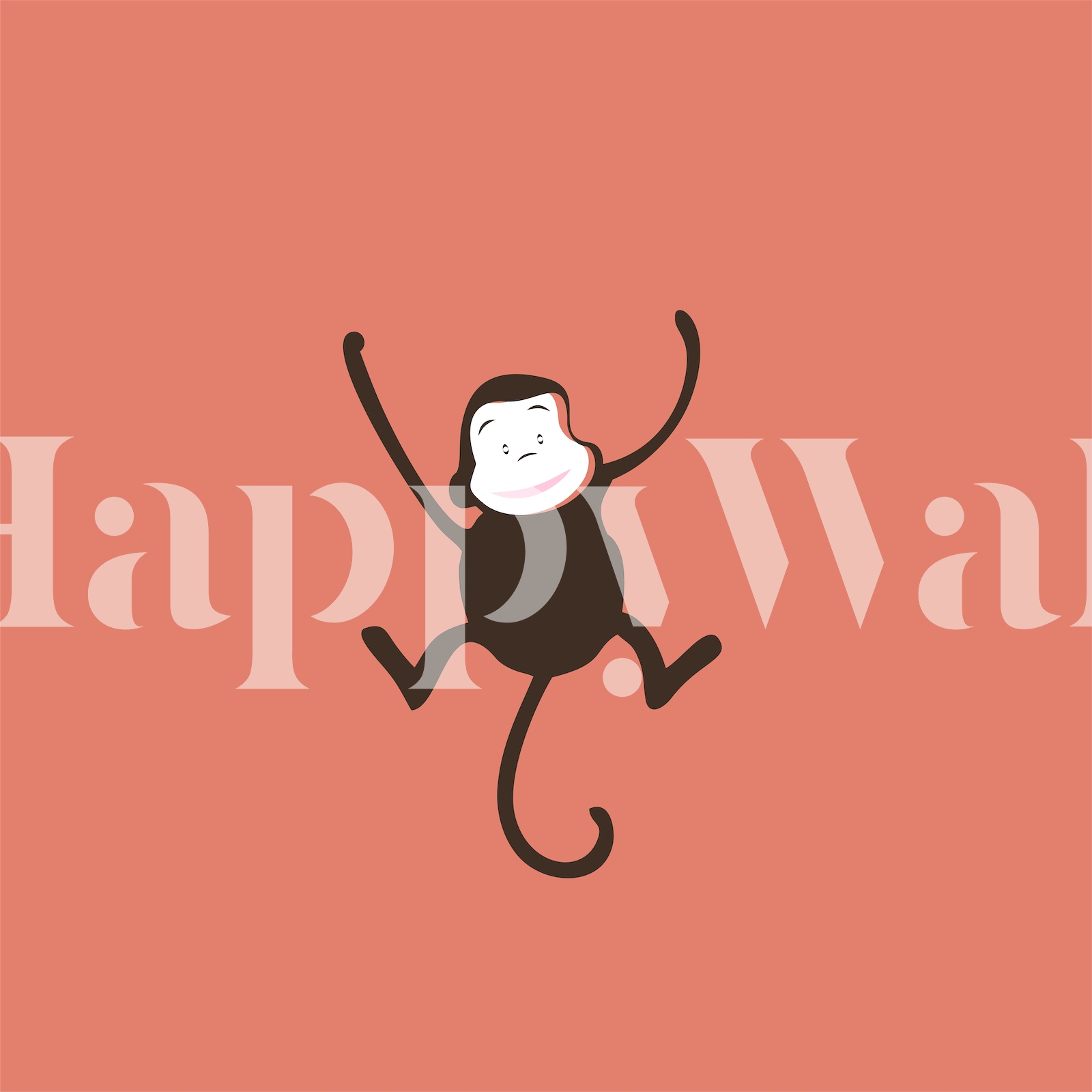 Coral Monkey Character Wallpaper