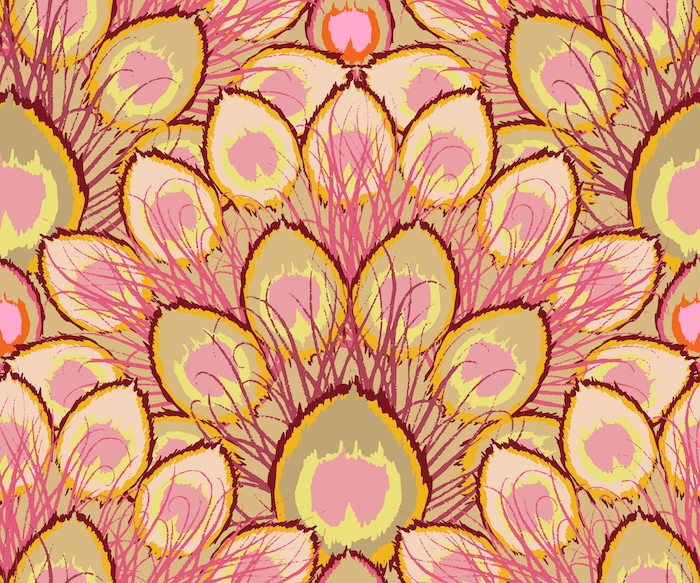 Abstract Peacock Sand Flamingo Wallpaper Buy Online At Happywall