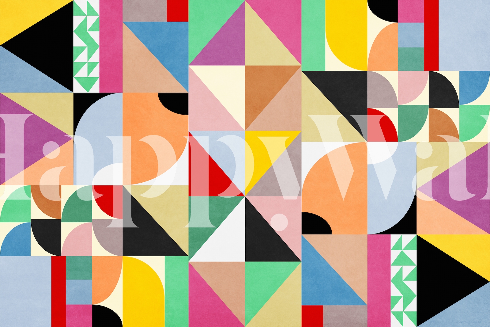 Colorful Geometric Abstract Wallpaper