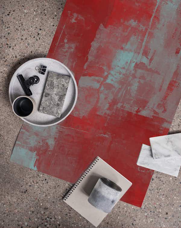 Rustic Red Wallpaper | Buy Online at Happywall