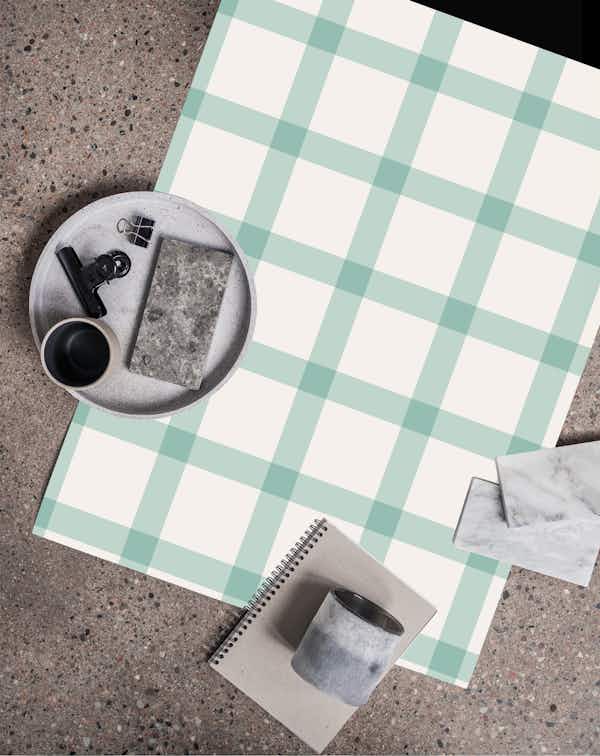 "Buy Picnic Blue Wallpaper | Happywall - High-Quality Wallpapers"