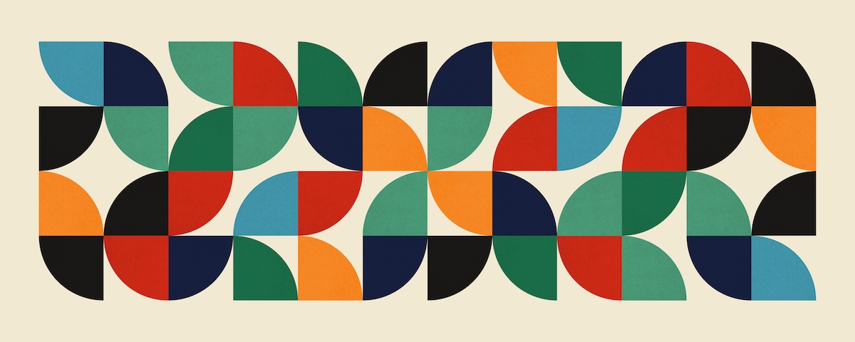 Colorful Geometric Wallpaper for Modern Spaces