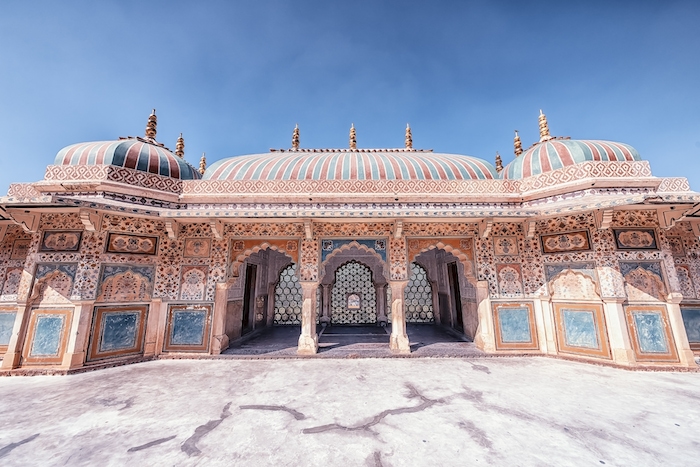 Amber Fort Patterned Wallpaper
