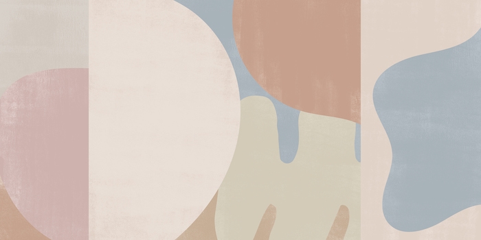 Contemporary Abstract Wallpaper in Soft Colors