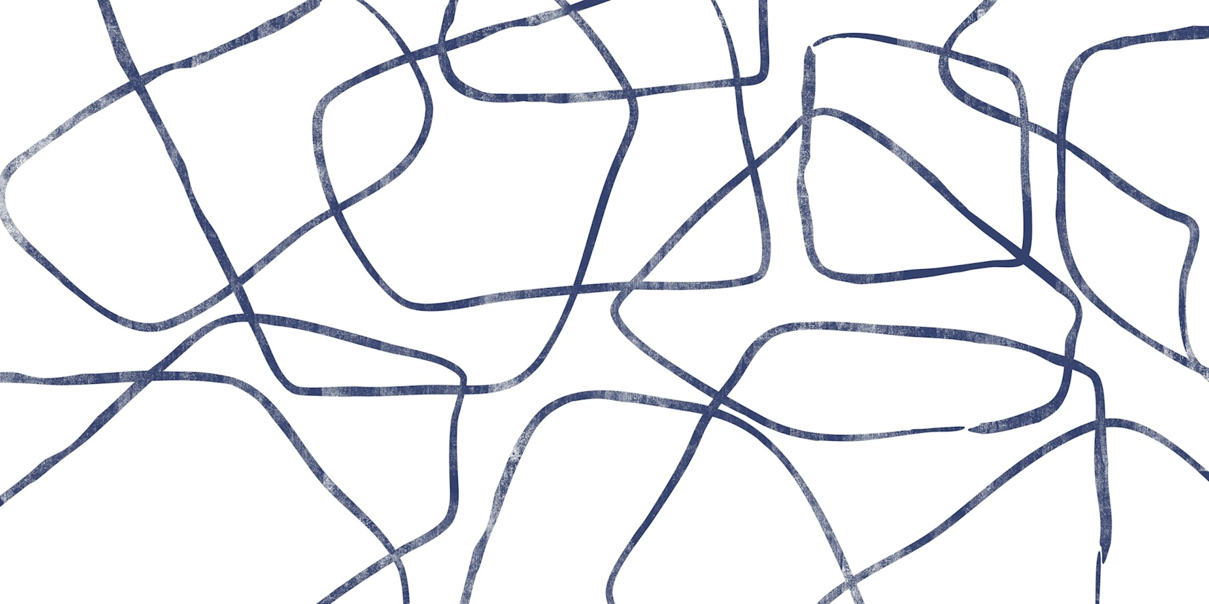 Abstract Shapes Line Blue Wallpaper - Buy Online at Happywall