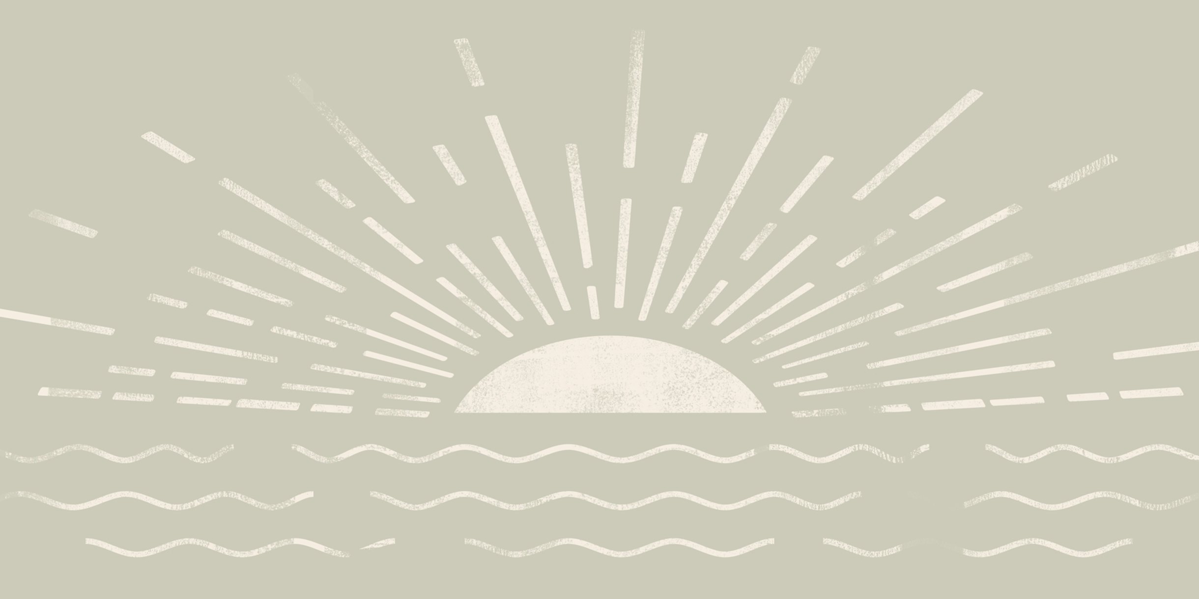 Summer Sunset Green Wallpaper | Buy Online at Happywall.com