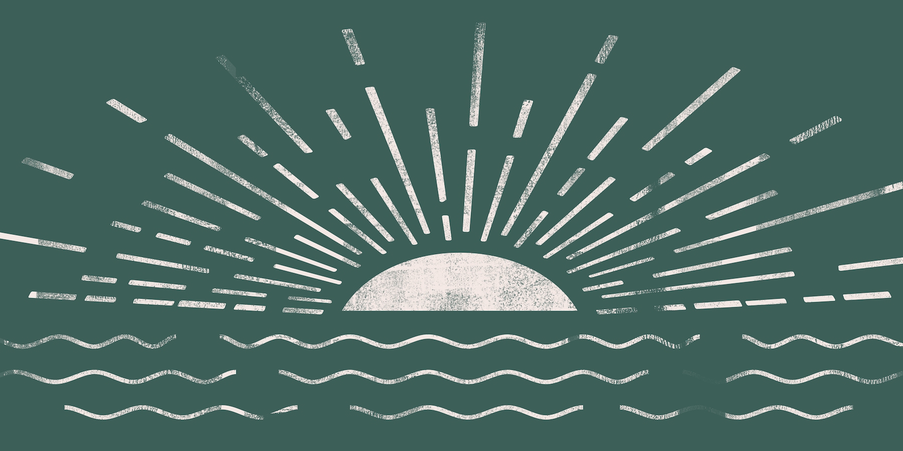 "Summer Sunset Green Vintage Wallpaper - Buy Online | Happywall"
