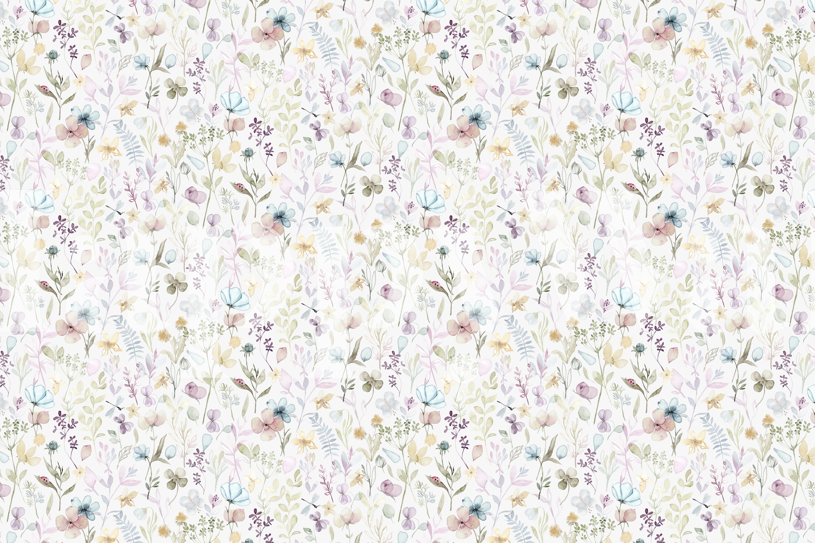 Buy Spring Floral Meadow Wallpaper | Happywall.com
