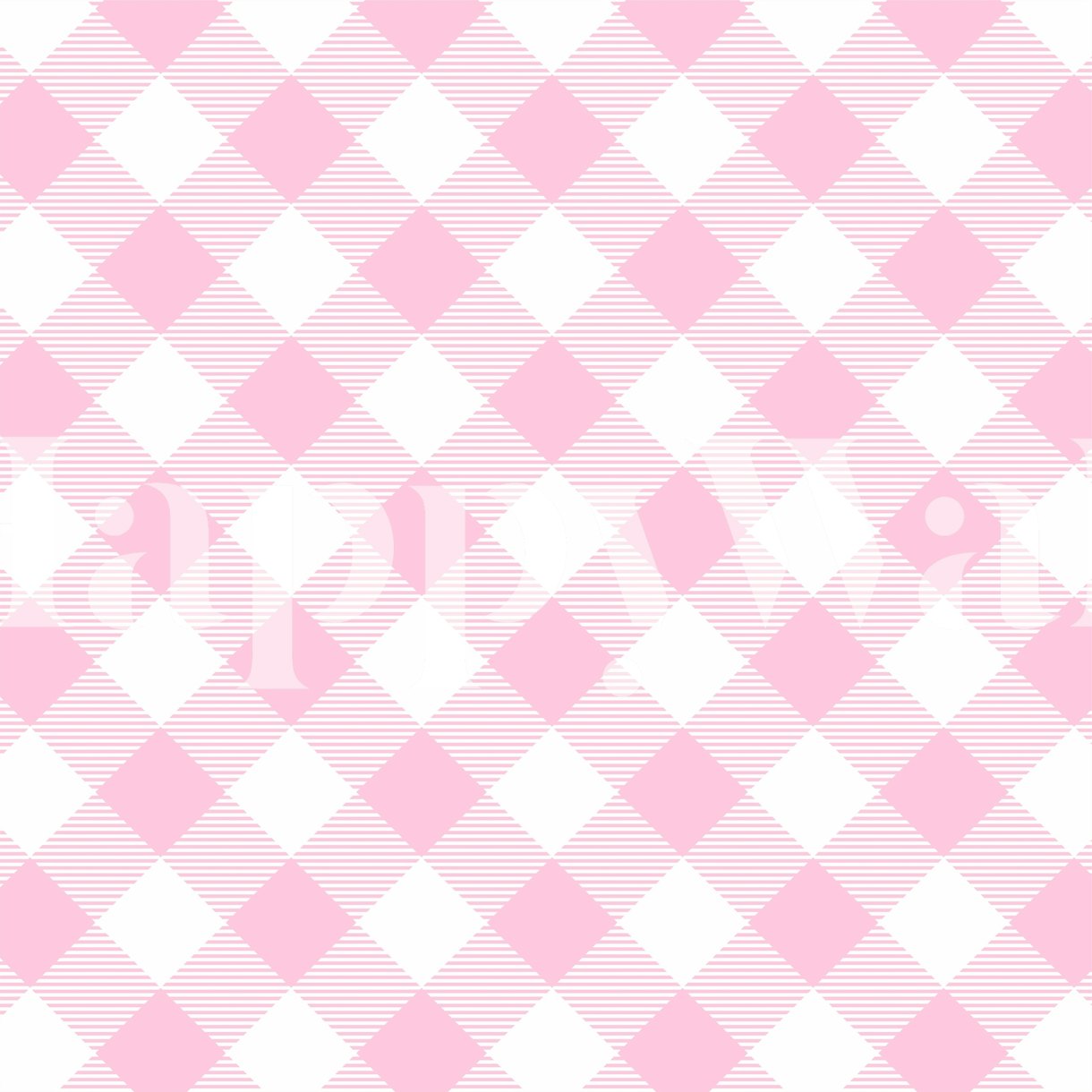 Baby Pink Gingham Pattern Wallpaper - Buy Now at Happywall