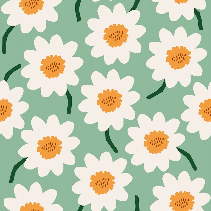 Flower Field Pattern - happywall.com