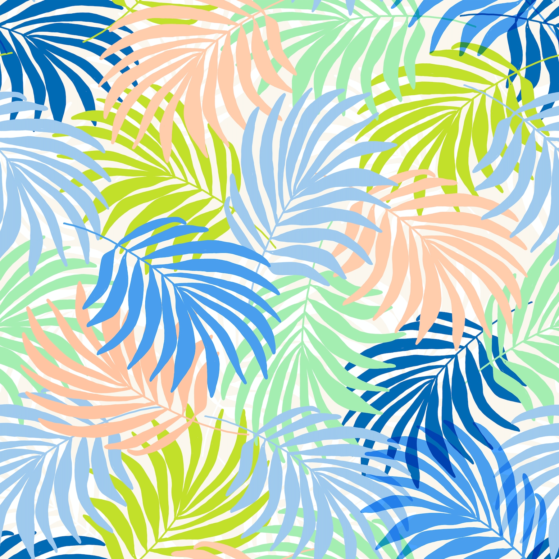 Tropical Forest Pattern - Palm Springs wallpaper - Free shipping ...
