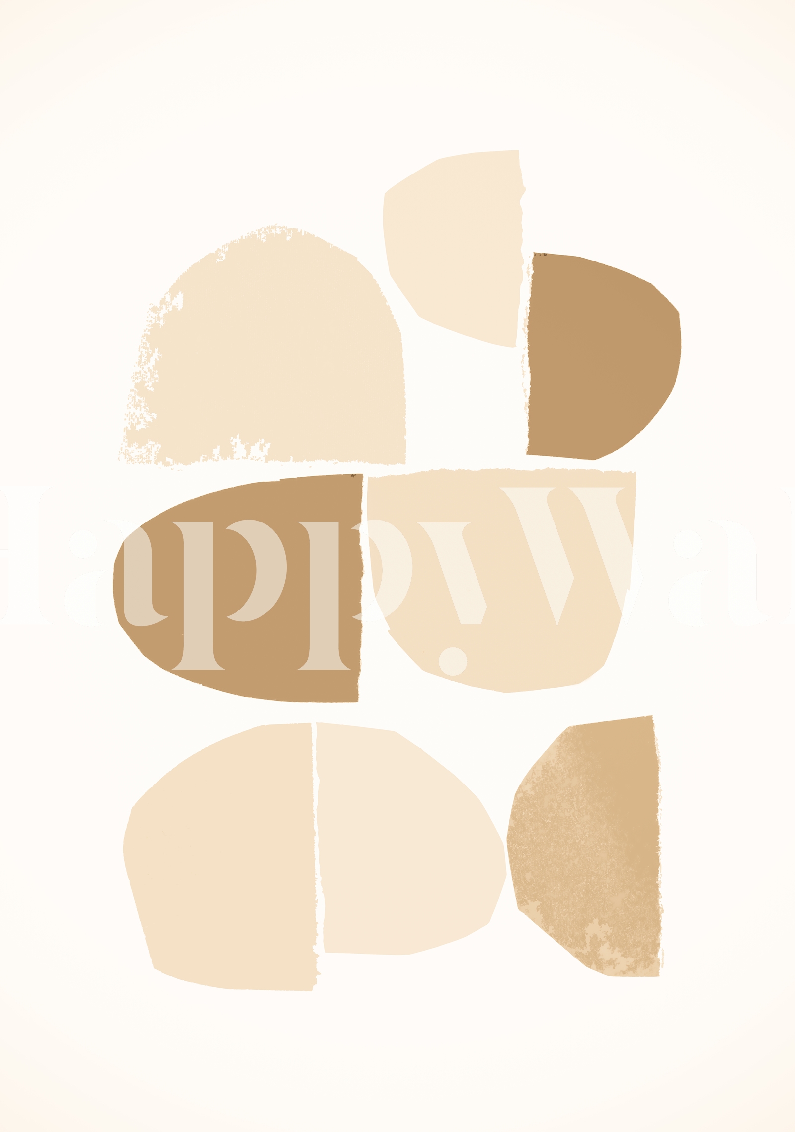 Neutral Minimalist Collage Wallpaper