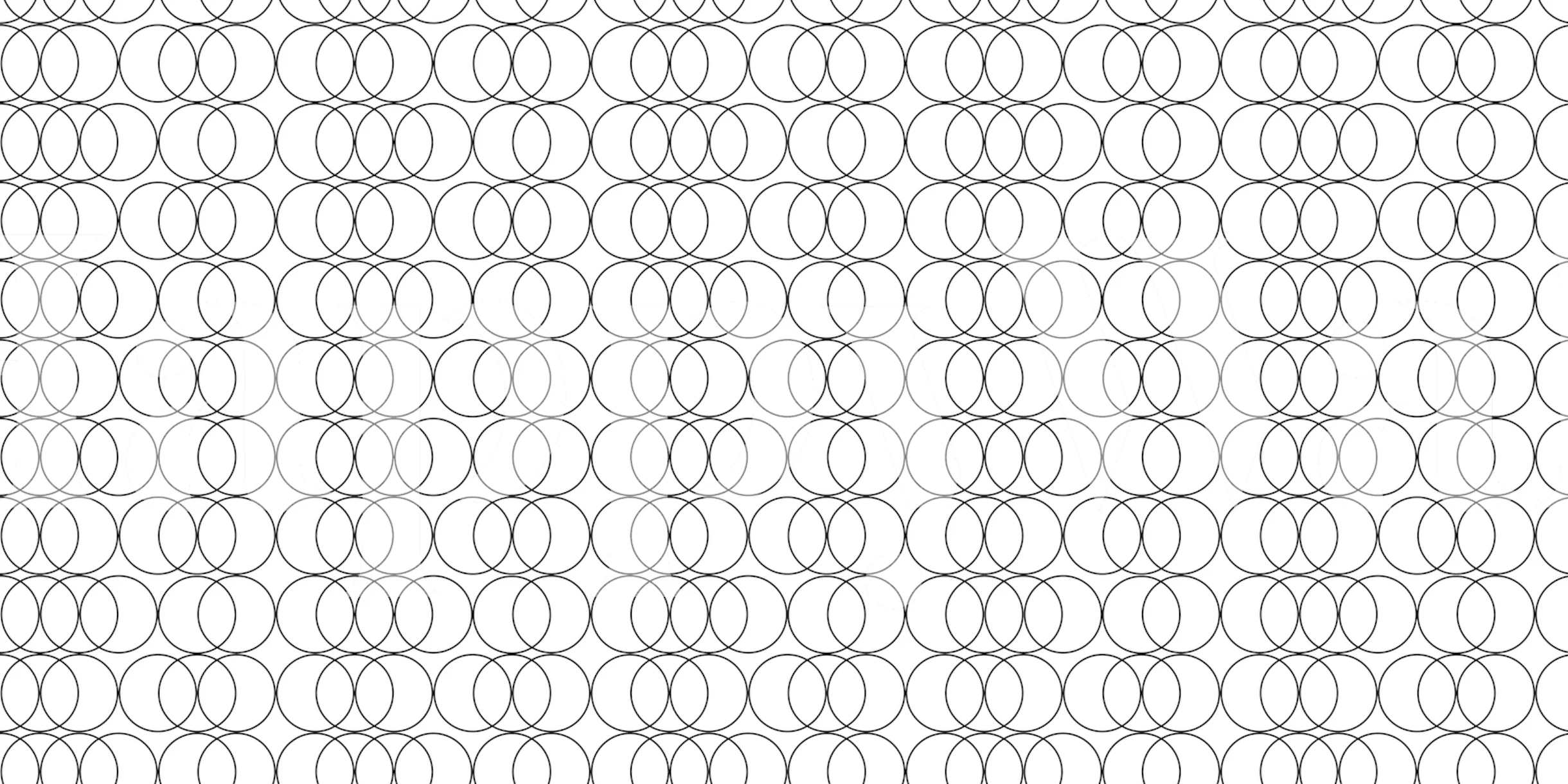Buy Linear Mosaic BW Circles 01 Wallpaper - Happywall