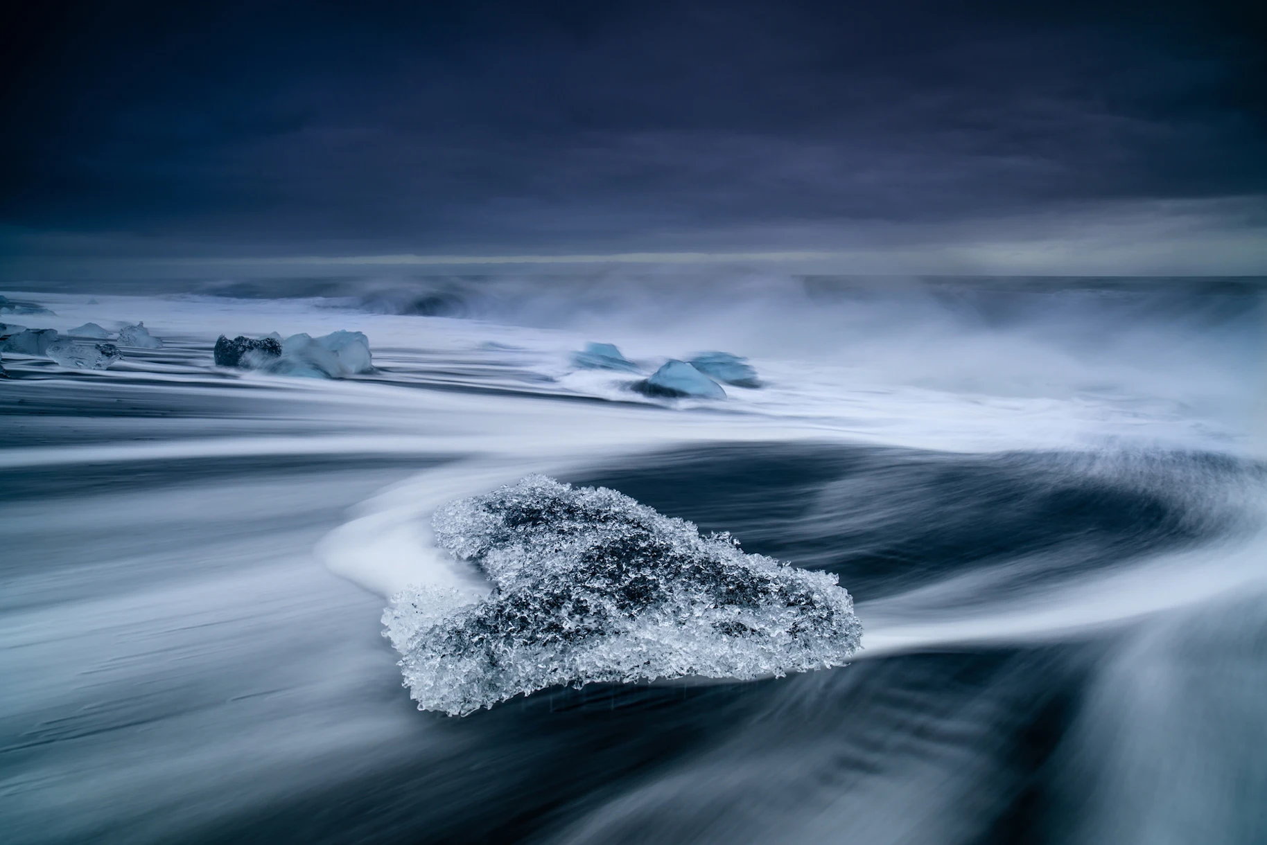 Crystal ice wallpaper - Free shipping | Happywall