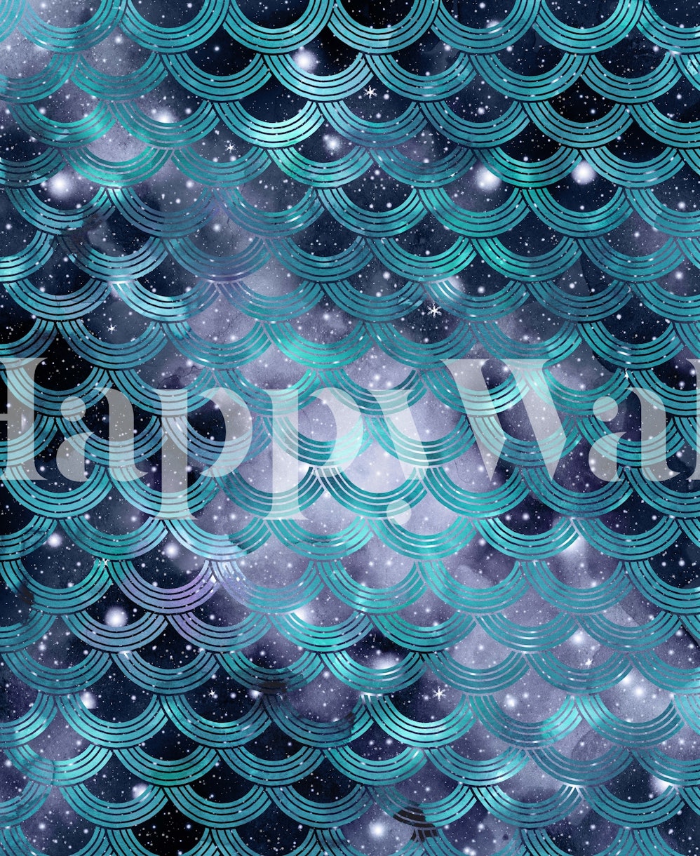 "Buy Nebula Dream Mermaid Scales Wallpaper | Happywall.com"