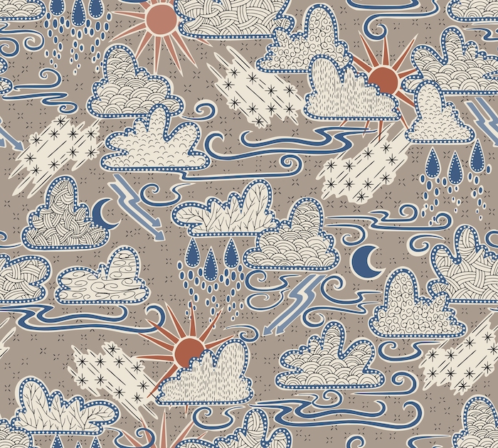 Indian Summer Tan Cloud Wallpaper