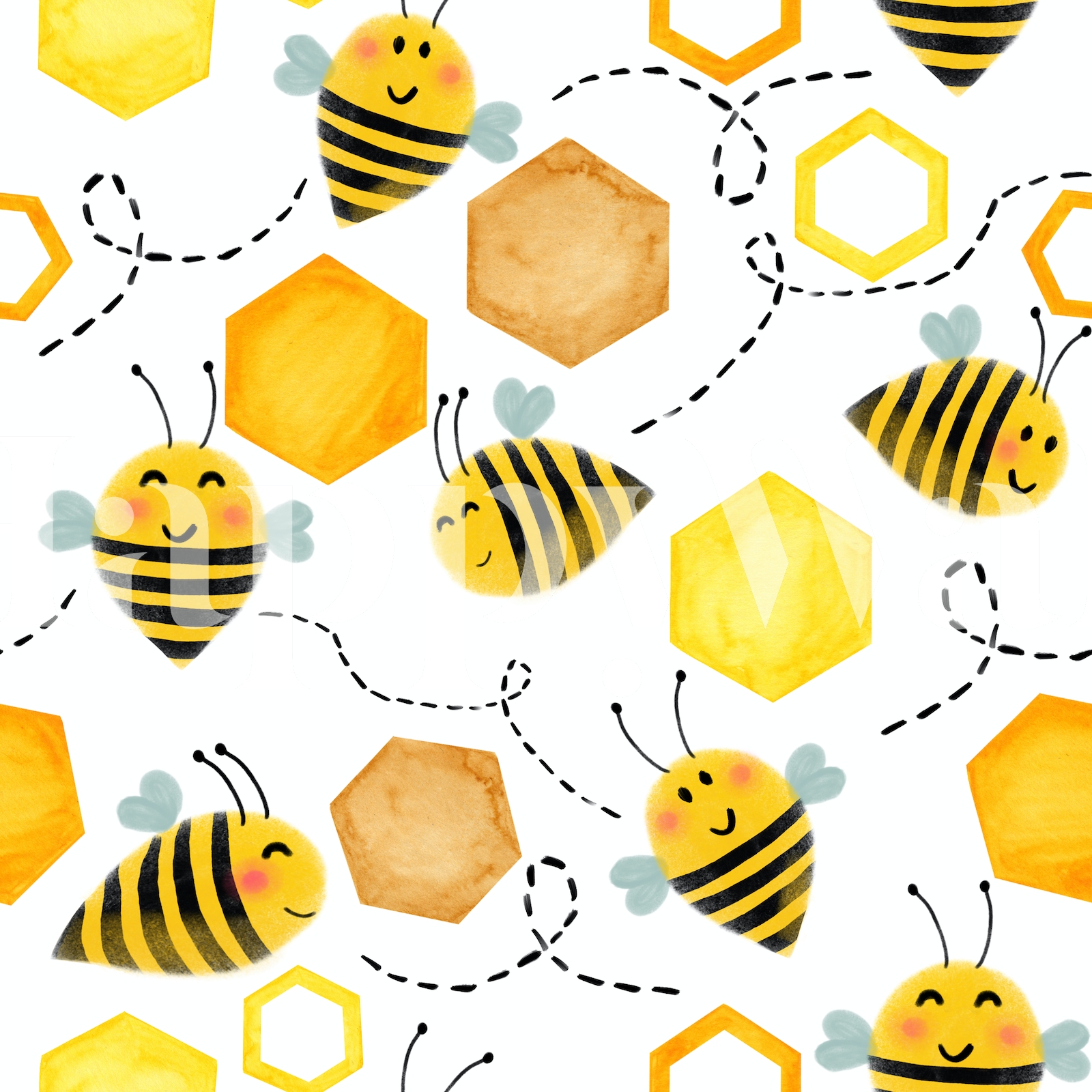 Bees Dance Wallpaper - Happywall