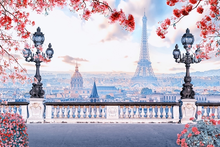 Romantic Paris Wallpaper | Buy Online at Happywall
