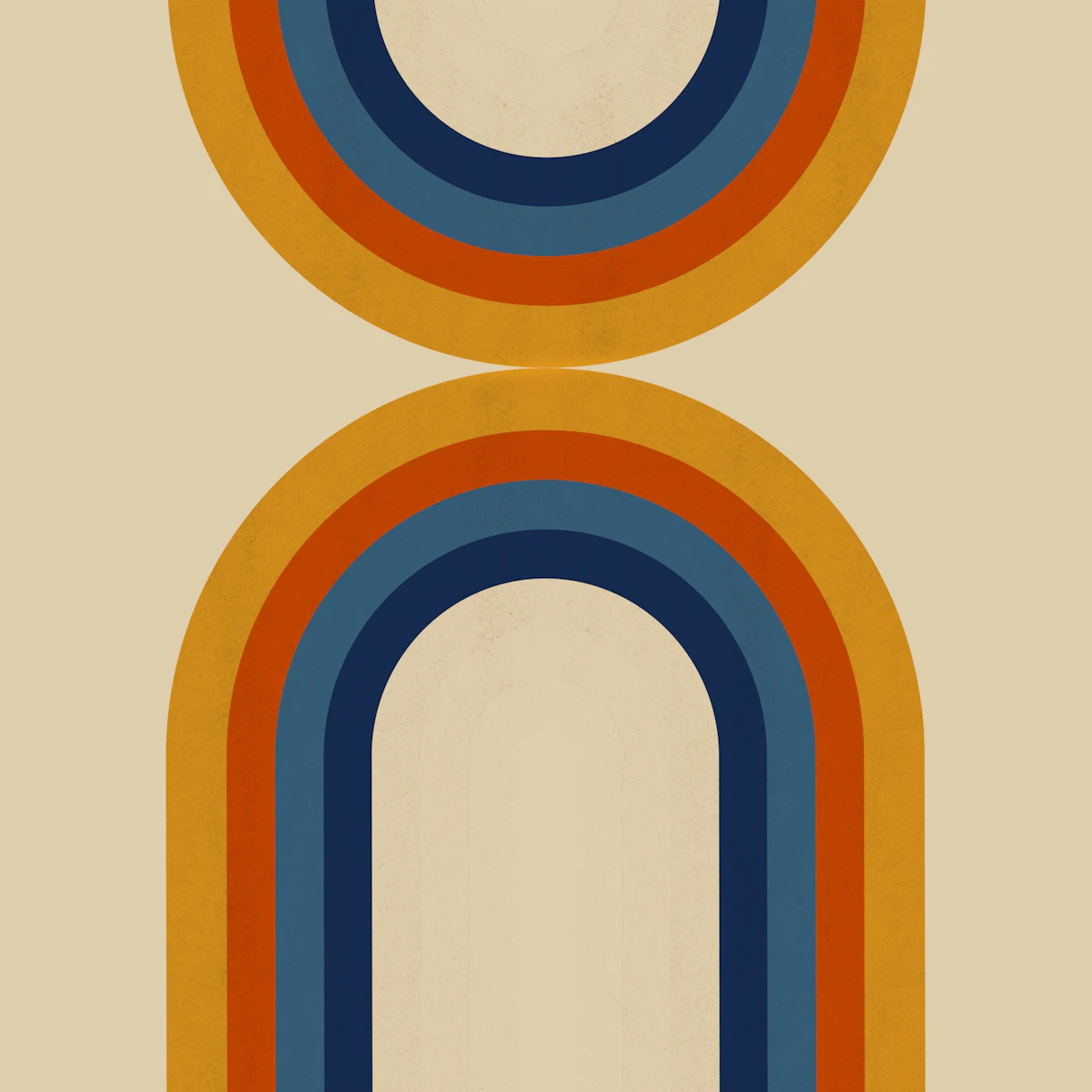 Vintage Rainbow 70s wallpaper - Free shipping | Happywall