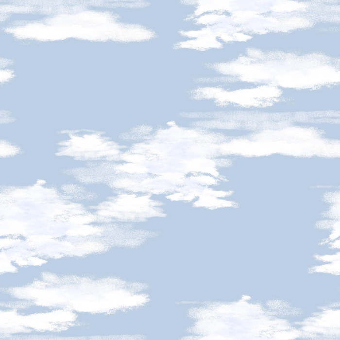Buy Painterly Sky Baby Blue Wallpaper | Happywall.com