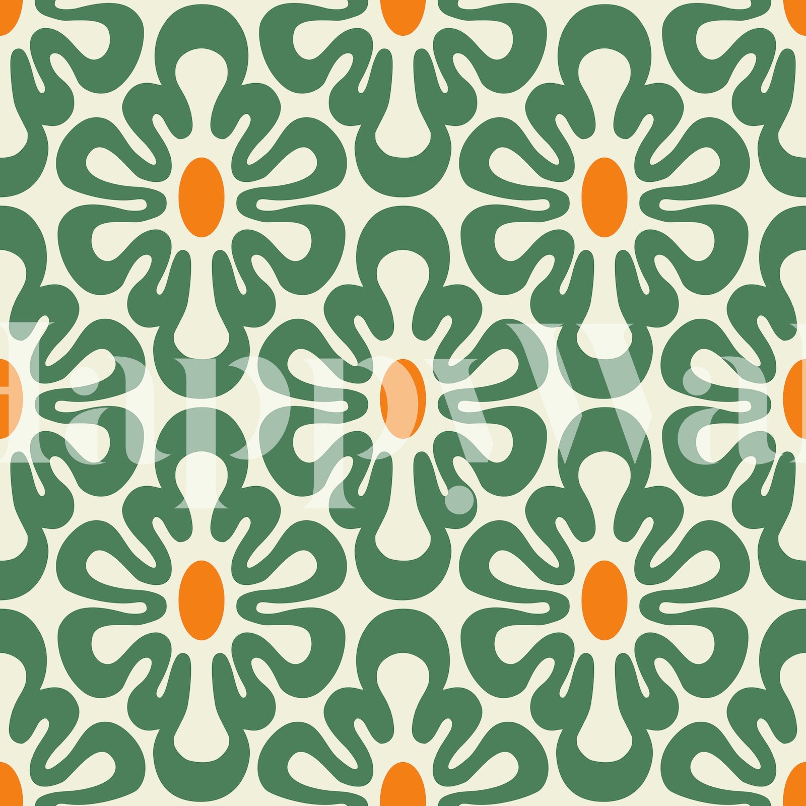 Abstract Retro Shapes Wallpaper - Happywall