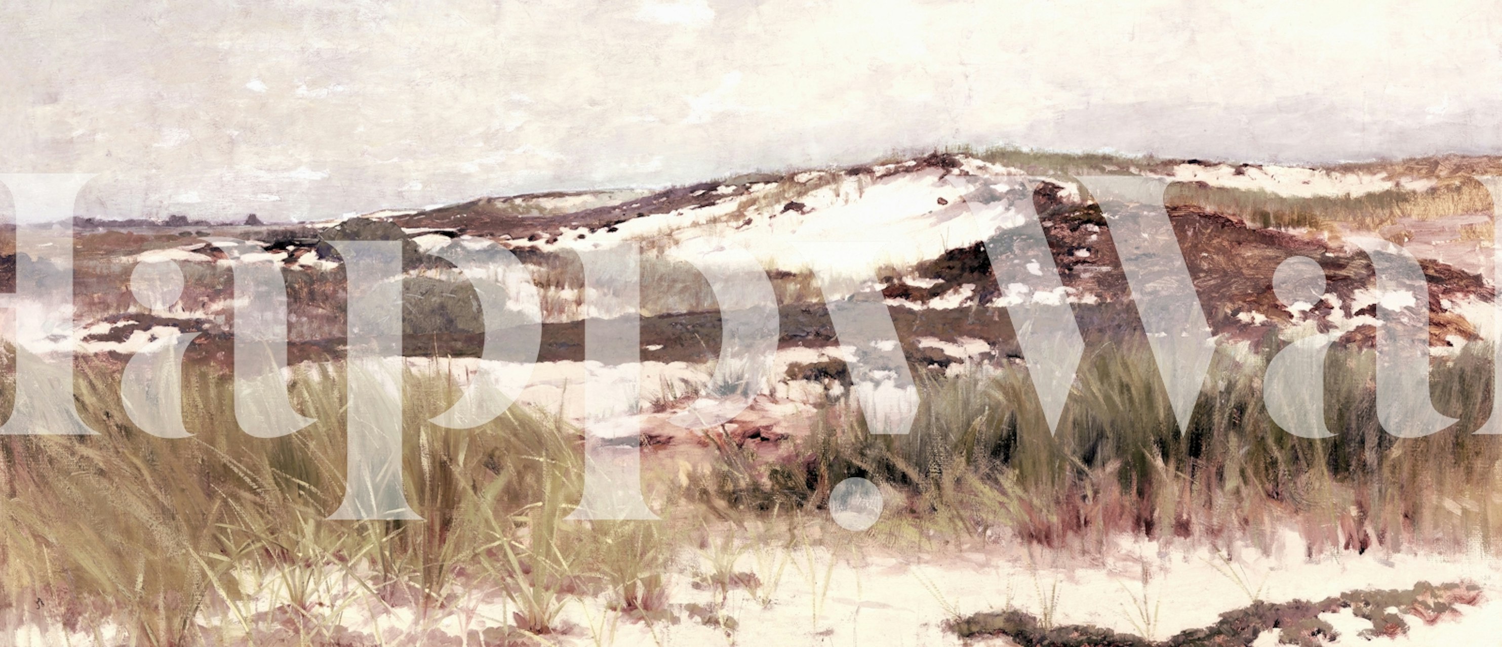 Neutral Beach Landscape Wallpaper