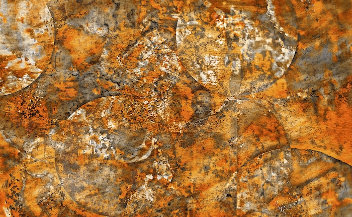Rustic Texture Orange Wallpaper