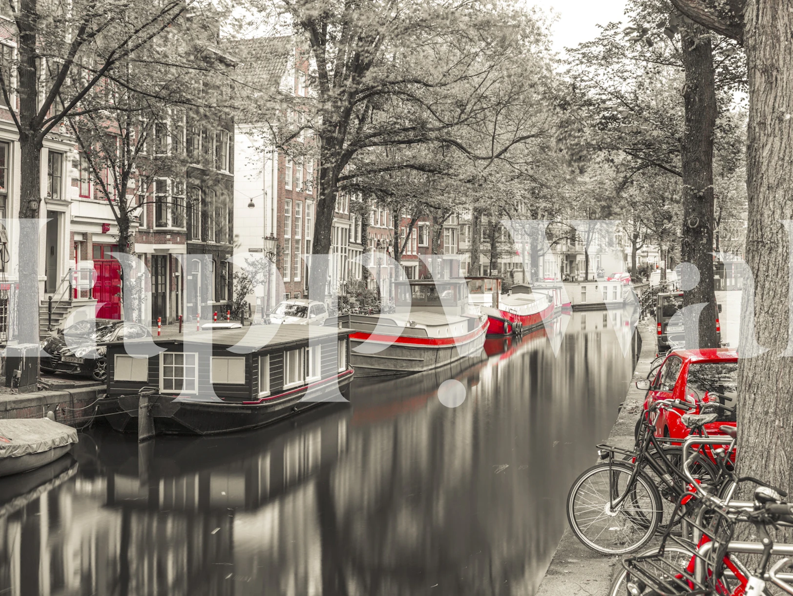 Amsterdam Canal Wallpaper - Buy High-Quality Wallpapers Online | Happywall