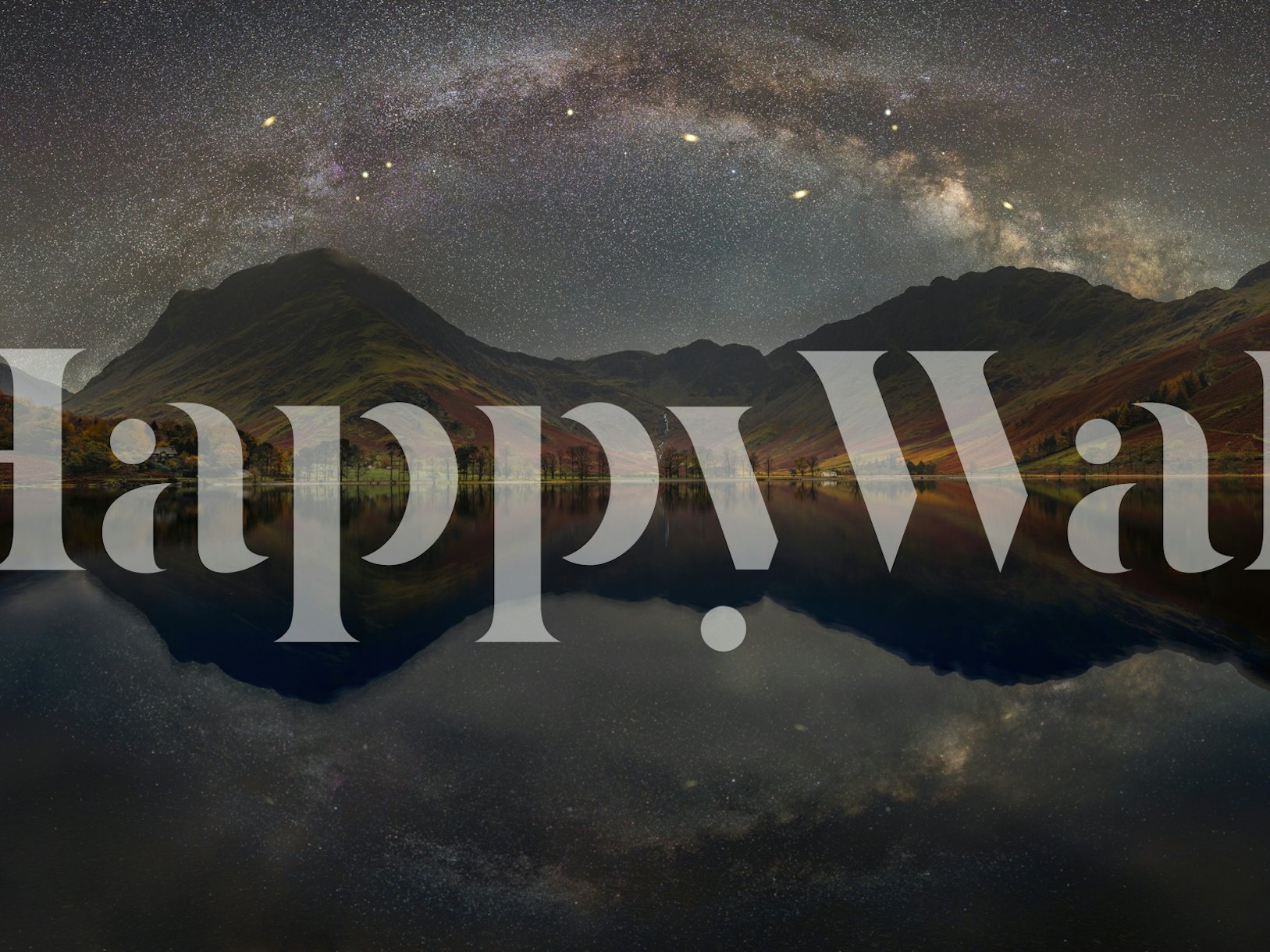 Milky Way Across Buttermere Wallpaper - Buy Online | Happywall