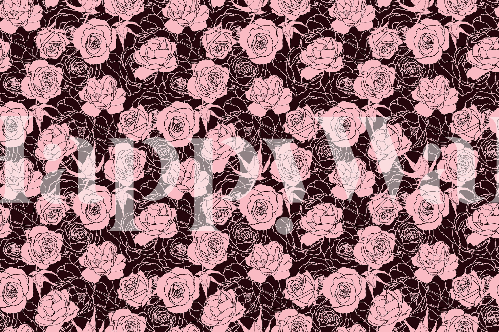 Buy Seamless Roses 6 Wallpaper - Happywall