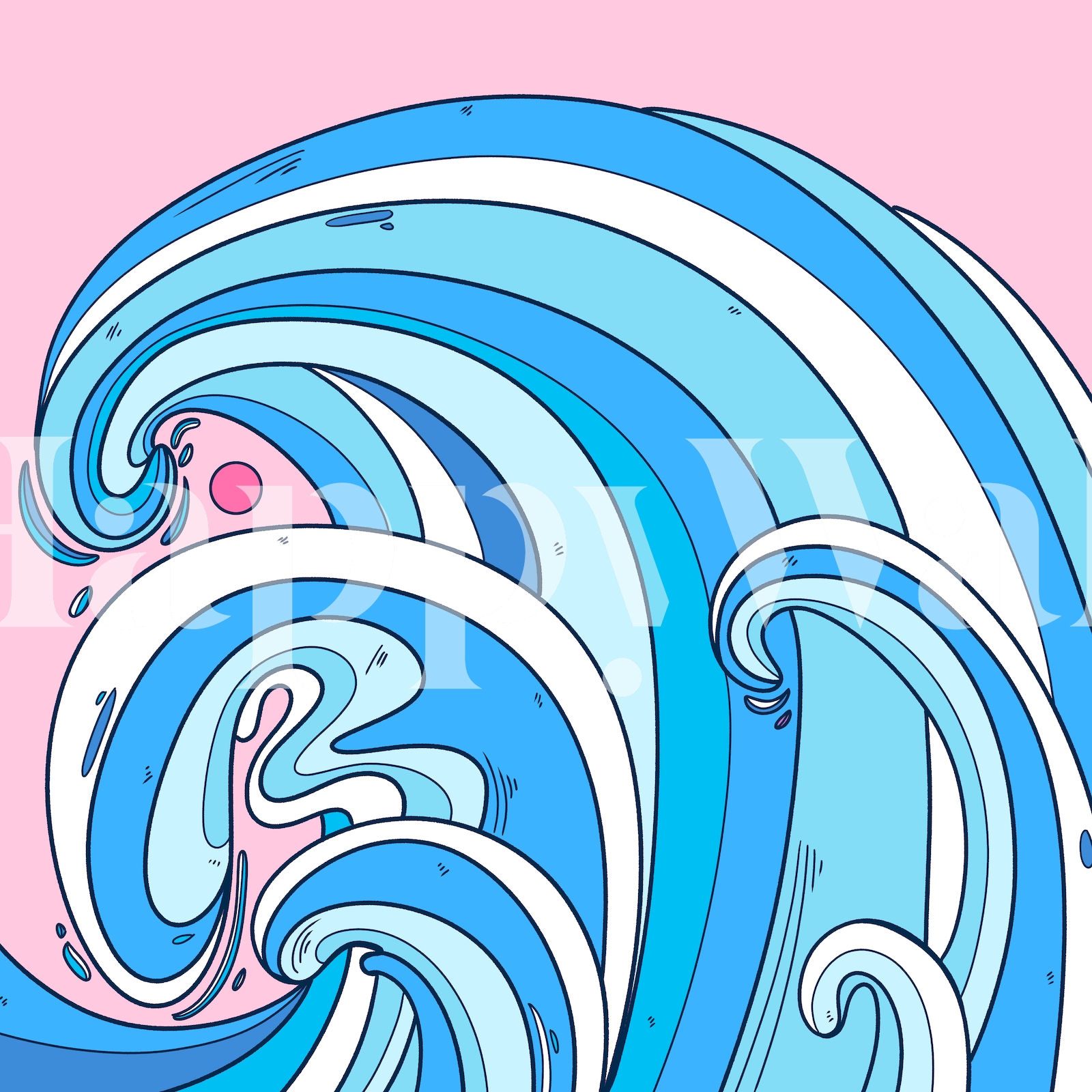 Buy The Rolling Ocean Wallpaper | Happywall.com