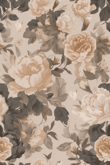 Baroque Roses Floral Design | Happywall