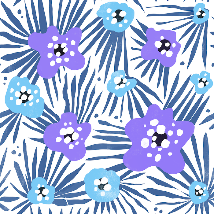 Buy Crazy Blue Wallpaper Online | Happywall