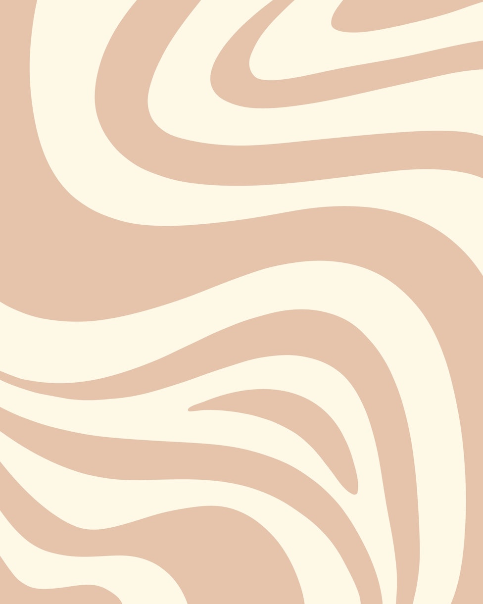 Buy Liquid Retro Groovy Neutral Wallpaper | Happywall