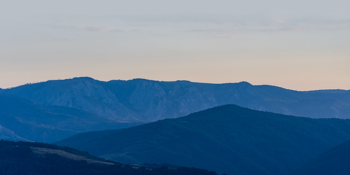 Mountain Landscape Blue Wallpaper