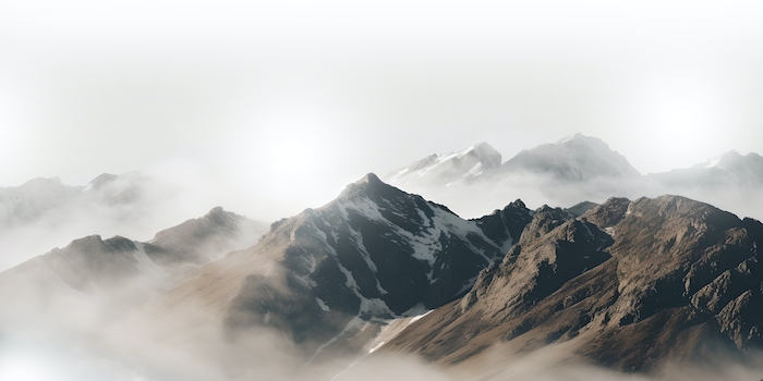 Mountain Ice Mist Wallpaper | Buy Online from Happywall