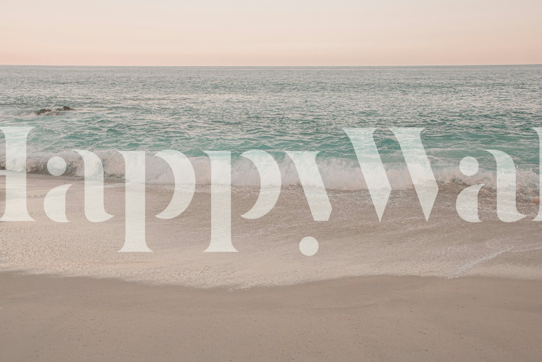 Buy My Happy Place Beach Wallpaper | Happywall