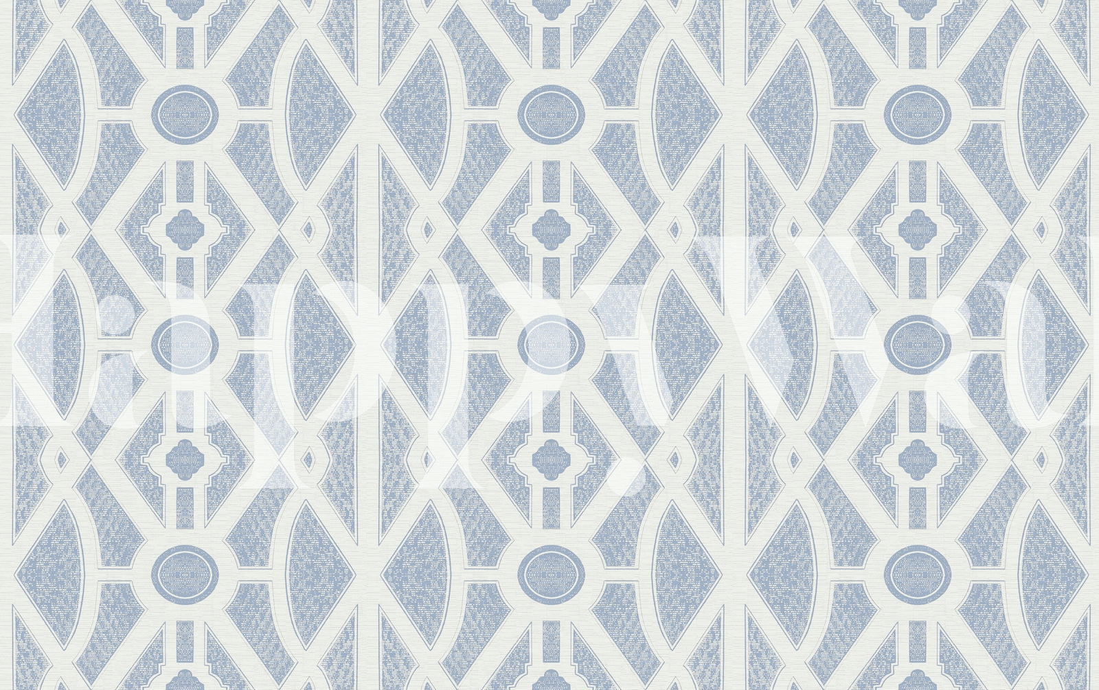 French Treillis Lattice Blue Wallpaper | Buy from Happywall