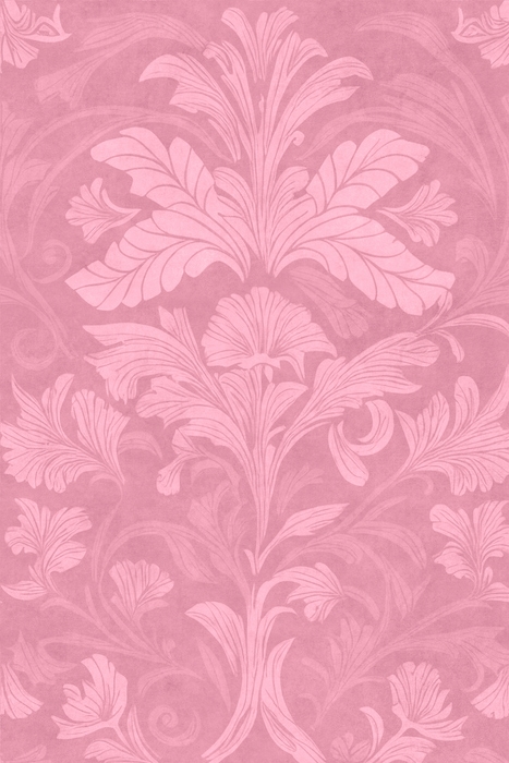 William Morris Style Pattern Pastel Pink Wallpaper | Happywall