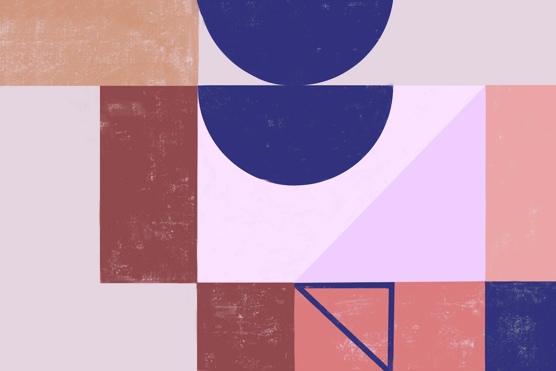 Shop Hand-Painted Geo Wallpaper | Happywall