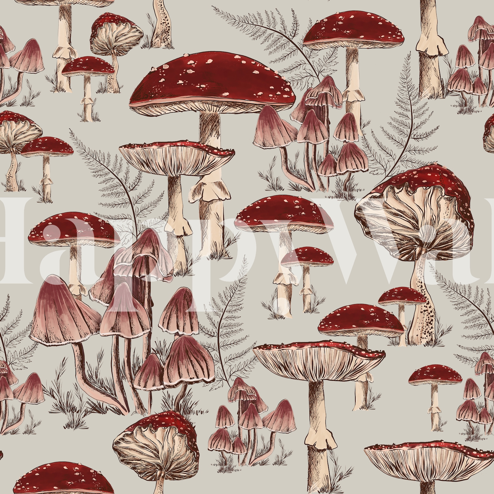 Mystical Fly Agaric Glade Wallpaper - Transform your Space