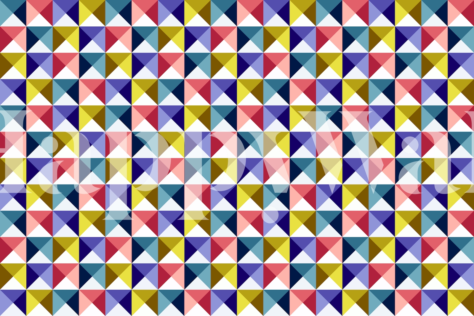 Colorful Triangles 1 Wallpaper - Happywall