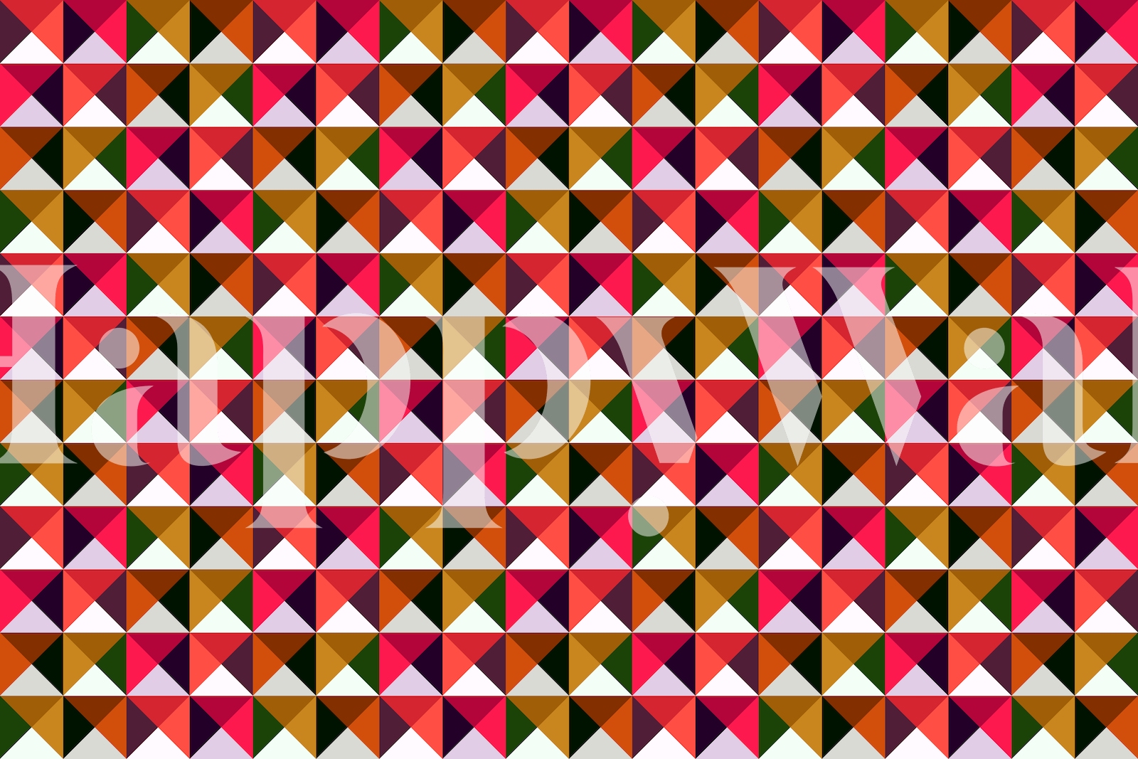 Colorful Triangles 6 Wallpaper - Buy Online at Happywall