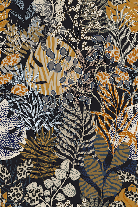 Tropical Animal Pattern Wallpaper