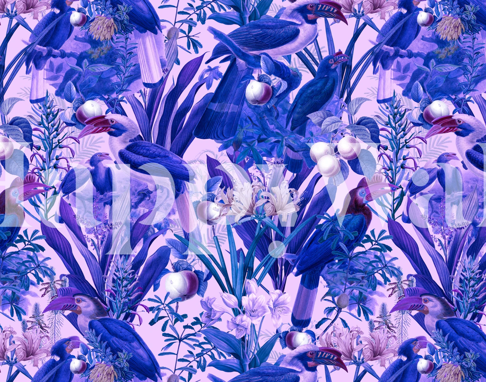 Purple Jungle wallpaper - Free shipping | Happywall