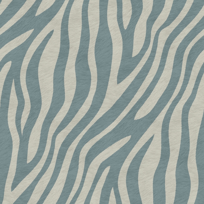Blue Beige Zebra Pattern Wallpaper - Buy Online | Happywall