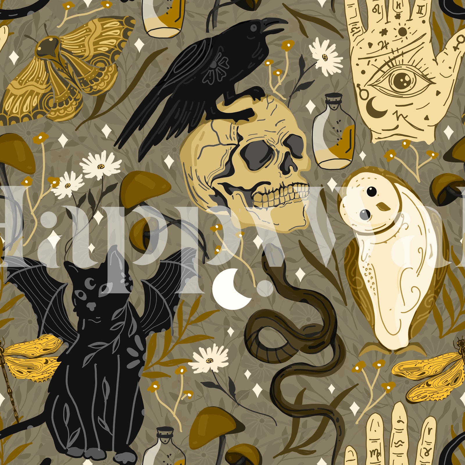 Gothic Totems Wallpaper - Buy Online at Happywall