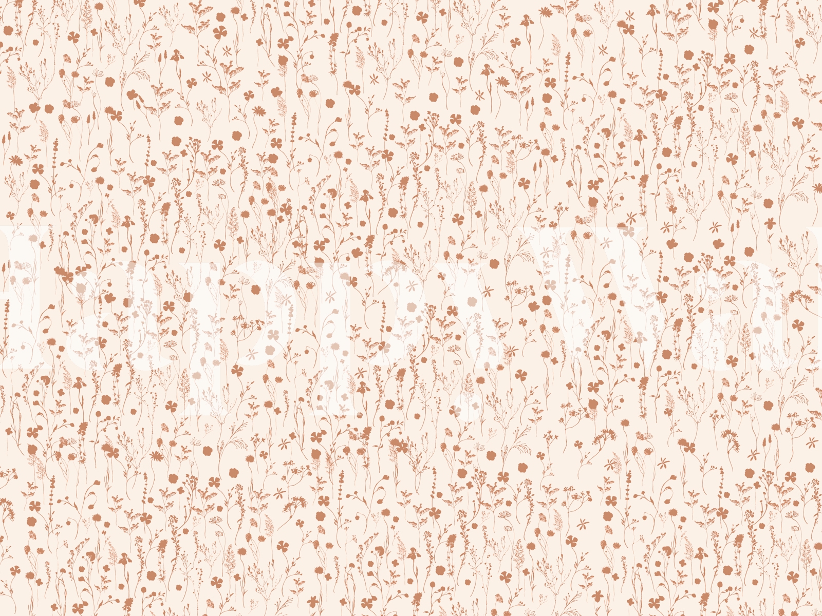 Buy A Million Flowers Copper Wallpaper | Happywall